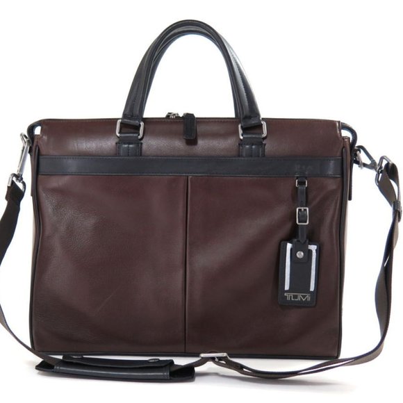 Tumi | Bags | Tumi 6977cho Easton Slim Top Zip Brief Leather Briefcase ...
